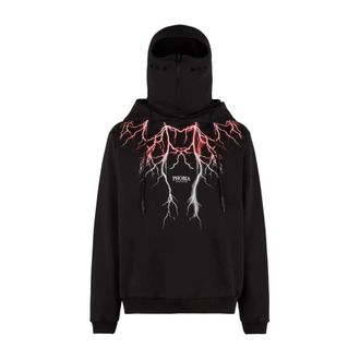 Phobia Archive Lightning Balaclava Hoodie - - Sweatshirts & Hoodies - Herren - Schwarzk - M