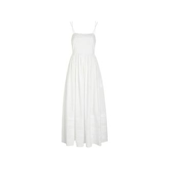 Bode Chamomile Dress - - Dresses - Damen - Wei&szlig; - S