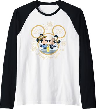 Disney Mickey & Minnie Happy New Year 2026 Cruise Vacation Raglan
