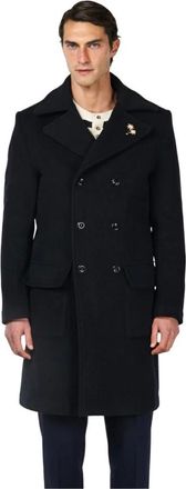 Mason's Churchill Coat - Homme - Manteaux - Bleu - Taille: XL