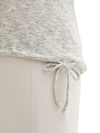 Tom Tailor Damen Langarm Shirt mit Kapuze,25955 - Dusty beige Melange, XL