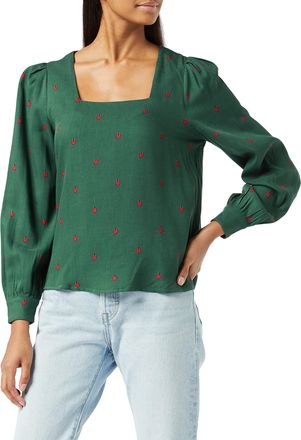 Louche Damen Pippa-Ladybird Bluse, Green, 12