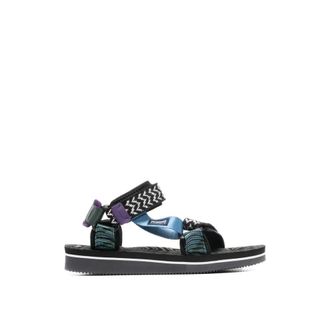 Suicoke Schwarze Depa Sandalen mit Logo - - Shoes - Damen - Schwarzk - 36 1/2 EU