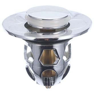 Angoily Universal-Waschbeckenstopper Kugelkern Push-Becken Abtropfstopp Anti-Verstopfungs-Filterkorb Waschbeckenablaufsieb &Uuml;berlauf Mit Korbhaarf&auml;nger Univers