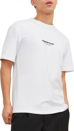 Jack & Jones Herren Rundhals T-Shirt JORVESTERBRO - Regular Fit S M L XL XXL, Gr&ouml;&szlig;e:XXL, Farbe:Bright White 12240121