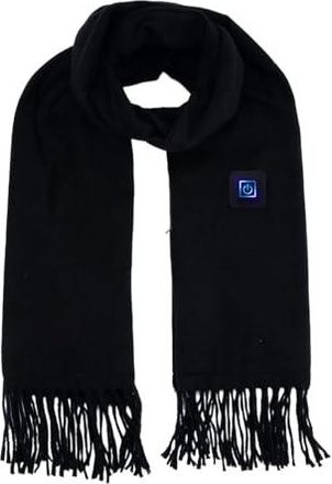 Generic &Eacute;charpe chauffante USB pour homme et femme | Cache-cou chauffant pour soulager les douleurs au cou | Chauffage du cou &agrave; 3 temp&eacute;ratures, noir, Refer to