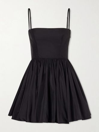 Alaia Mini-robe En Taffetas - Noir