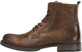 Jack & Jones Jfwrussel Leather Cognac 19, Bottes Motardes Homme, Marron (Cognac Cognac), 41 EU