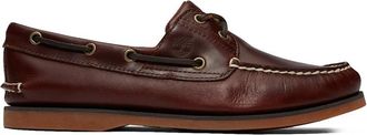 Timberland Homme, Chaussures, Brun, Taille: 41 1/2 EU Chaussures bateau classiques marron &agrave; lacets en cuir