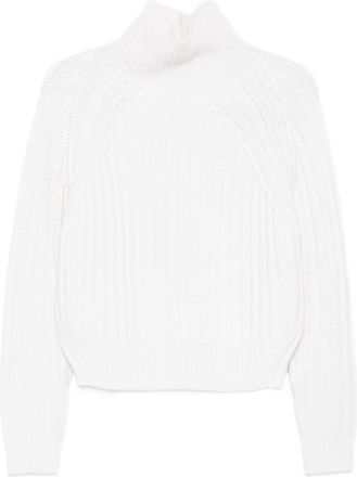 Allude Ribbed Turtleneck Sweater