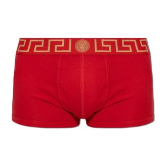 Versace Homme, Sous-v&ecirc;tements, Rouge, Taille: 3XL Boxers en coton avec logo