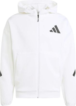 adidas Homme, Sweatshirts et sweats à capuche, Blanc, Taille: M Veste Entièrement Zippée