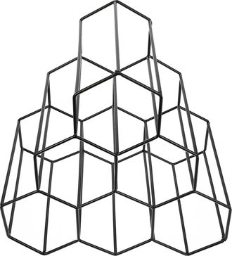 BESPORTBLE GARVALON Sechseckiges Waben Weinregal aus Robustem Stapelbarer Weinflaschenhalter f&uuml;r Tisch Arbeitsplatte und Schrank Stilvoller Vintage Weinaufbewahr