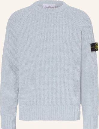 Stone Island Boucl&eacute;-Pullover blau
