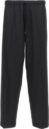 Maison Margiela Homme, Pantalons, Noir, Taille: L Pantalon de Tailleur en Laine