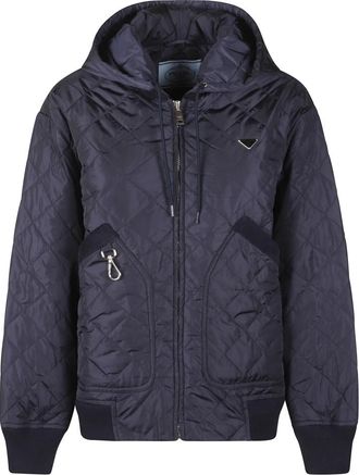 Prada Logo Jacke - - Jackets - Damen - Blau - S