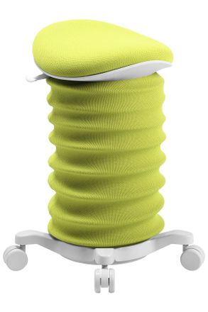 Topstar B&uuml;rohocker, Gr&uuml;n, Wei&szlig;, Kunststoff, Textil, Uni, Rollen, 37.5x58-70x36 cm, Made in Germany, Arbeitszimmer, B&uuml;rost&uuml;hle, B&uuml;rohocker