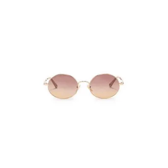 Chlo&eacute; Lunettes ovales m&eacute;tallis&eacute;es