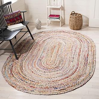 Safavieh Boho Teppich f&uuml;r Wohnzimmer, Esszimmer, Schlafzimmer - Cape Cod Collection, Kurzer Flor, Multi, 152 x 240 cm