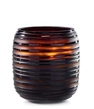 Onno Sphere Duftkerze, Glas, braun, L