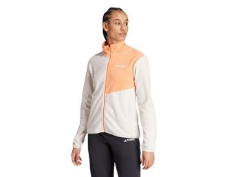 adidas Performance Fleecejacke Terrex Multi Full Zip beige/orange Damen