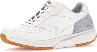 Gabor Damen Low-Top Sneaker, Frauen Halbschuhe,Freizeitschuhe,Turnschuhe,Laufschuhe,schn&uuml;rschuhe,schn&uuml;rer,Weiss/Lagune/Manda,39 EU / 6 UK