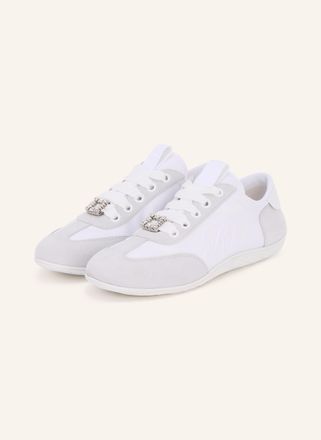 Roger Vivier Sneaker Viv Mit Schmucksteinen weiss