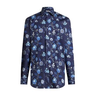 Etro Chemises Casual Bleues - Homme - Chemises - Bleu - Taille: 2XL