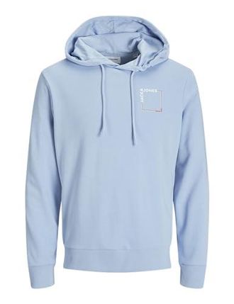 Jack & Jones Hood Jjverner Sweat à Capuche, Chambray Blue, L Homme