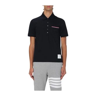 Thom Browne Homme, Tops, Bleu, Taille: S Polo Chemises