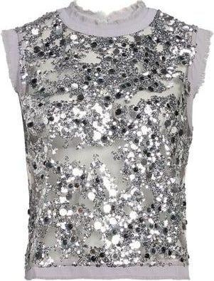 Baum Und Pferdgarten Top sans manches &agrave; sequins