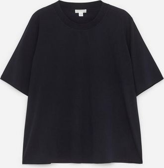 Arket T-Shirt Aus Seidenkrepp -Blau