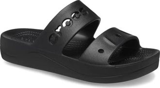 Crocs Femme Baya Platform Sandal Sandales, Black, 41/42 EU