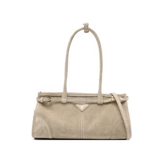 Prada Medium Bonnie Suede Tote Bag