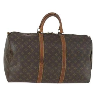 Louis Vuitton Keepall 50 Boston Bag Pre-owned - Femme - Pre-owned - Brun - Taille: ONE Size