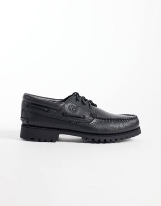 Timberland 3-Eye Bootsschuh in Schwarz