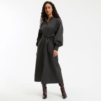 La Redoute Collections Robe &Eacute;vas&eacute;e Longue Manches Longues