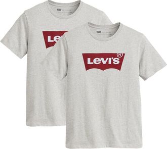 Levi's Homme T-shirt Paquet de 2 Graphic Set-In Neck
