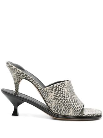 Jacquemus mules Les Doubles Hi 110 mm - Tons neutres