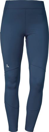 Schöffel Damen Tight Imada L, Wanderleggings mit integrierter Handytasche, Sportleggings mit elastischem Bund und 4-Wege-Stretch, dress blues, 40