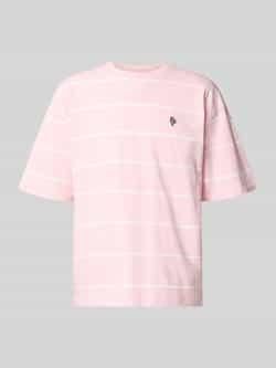 Review T-Shirt mit Rundhalsausschnitt und Logo-Stitching
