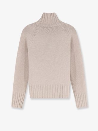 Max Mara Womens Sweater Smmmantova Beige Wool-Cashmere