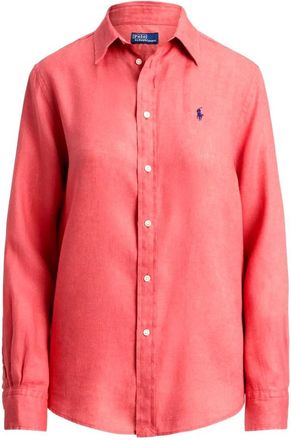 Ralph Lauren Femme, Blouses et Chemises, Rouge, Taille: 38 FR Chemise en lin