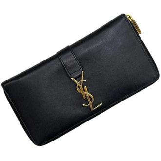 Saint Laurent Pre-owned Long wallet (bi-fold) - - Pre-owned - Damen - Schwarzk - ONE SIZE