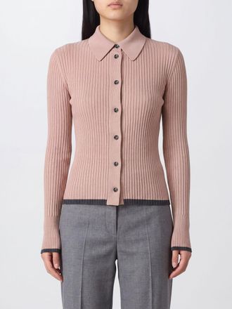 Roberto Collina Cardigan polo slim fit en laine m&eacute;rinos c&ocirc;tel&eacute;e
