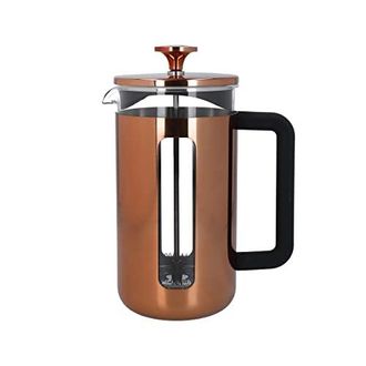La Cafeti&egrave;re Pisa Cafeti&egrave;re en acier inoxydable, 8 tasses, cuivre, coffret cadeau