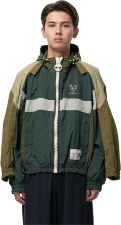 Miharayasuhiro Mihara Yasuhiro, Homme, Vestes, Multicolore, Taille: M Double Sleeve Big Zip Nylon Jacket