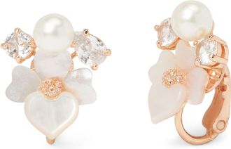 Kate Spade New York PRECIOUS PANSY OHRRING Weiß Multi