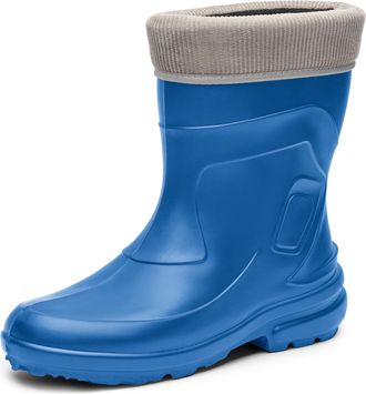Ladeheid Thermo Eva Gummistiefel Damen gefüttert wasserdichte und federleichte Regenstiefel Damen LA-800-2017 (Kornblume/Grau, 36 EU)