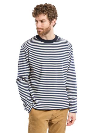 Armor Lux Heritage Langarm-T-Shirt, Baumwolle, Marineblau/Milk, XL